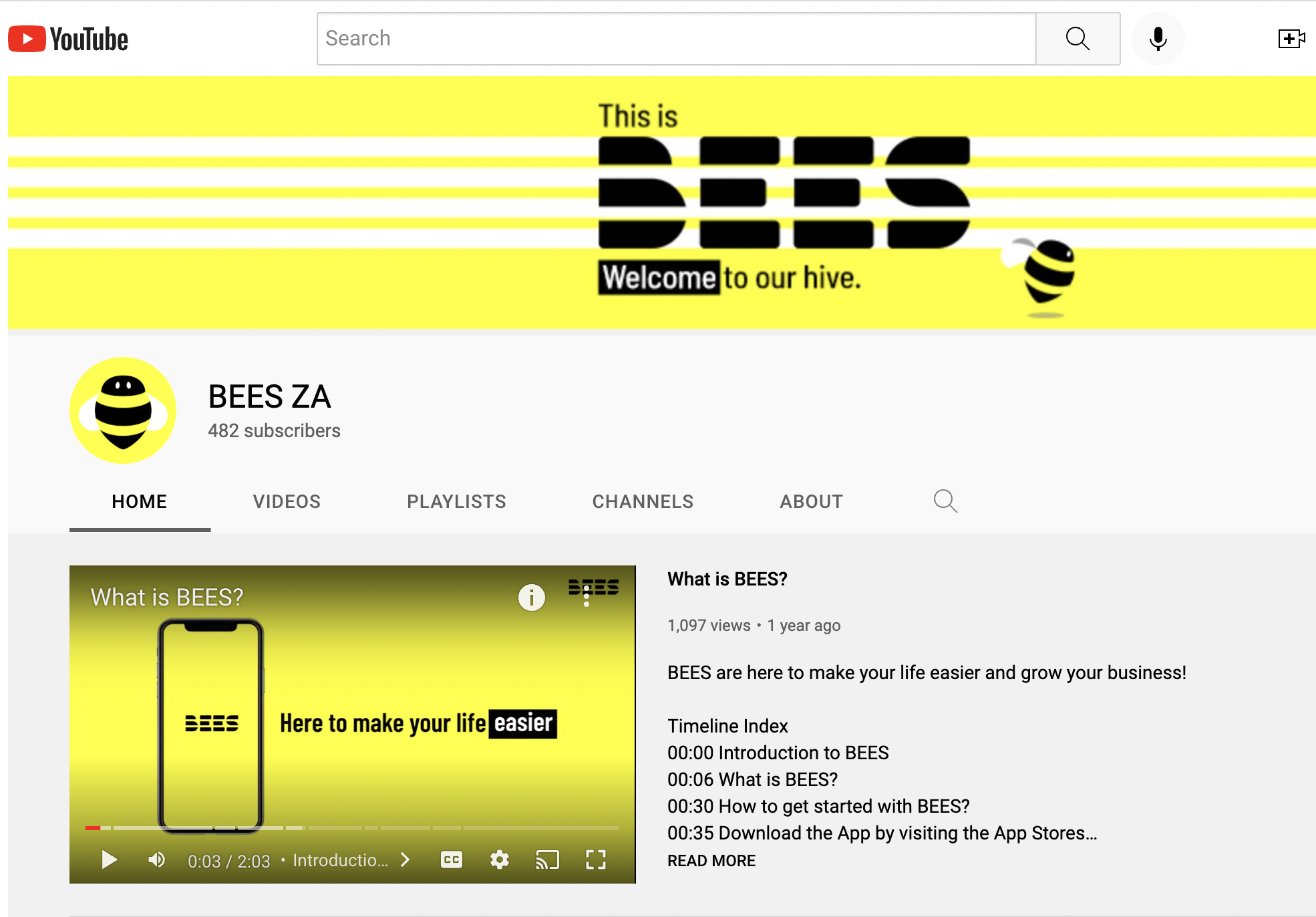 The BEES YouTube channel – Anheuser-Busch InBev